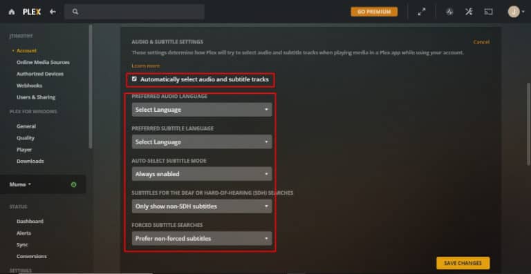 How to enable subtitles on Plex to watch movies and series with subtitles